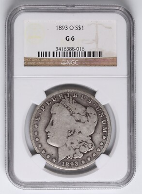 1893-O Morgan Silver Dollar NGC AG3 | eBay