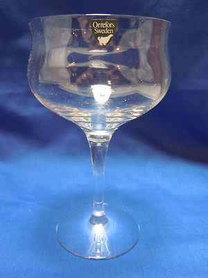 ORREFORS CRYSTAL LISA CHAMPAGNE TALL SHERBERT GLASS 2437/591 NEW AND ...