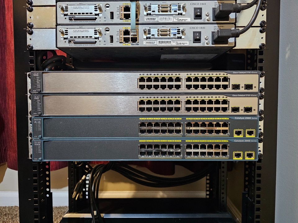 Cisco CCNA & CCNP Home Lab with 16RU Rack | eBay