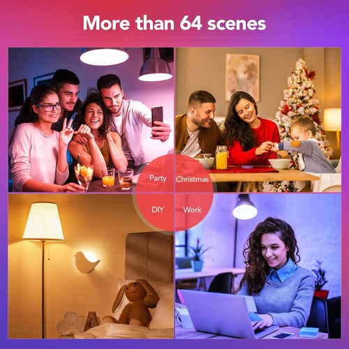 OREiN Matter Smart Light Bulb, Bulbs A19-2PACK, Multi-colored | eBay