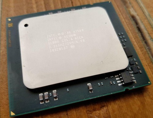 Intel X7560 Xeon 8-Cœurs 2.26GHz 24M 6.40GT/s Socket 1567 Processeur D ...