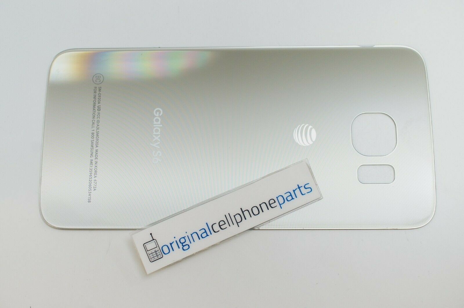 OEM Samsung Galaxy S6 SM-G920A Back Glass Original GOLD AT&T LOGO | eBay