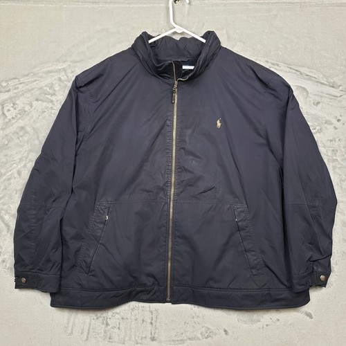 Polo Ralph Lauren Heavy Duty Jacket Full Zip Navy Blue Full Zip Sz 4XB ...