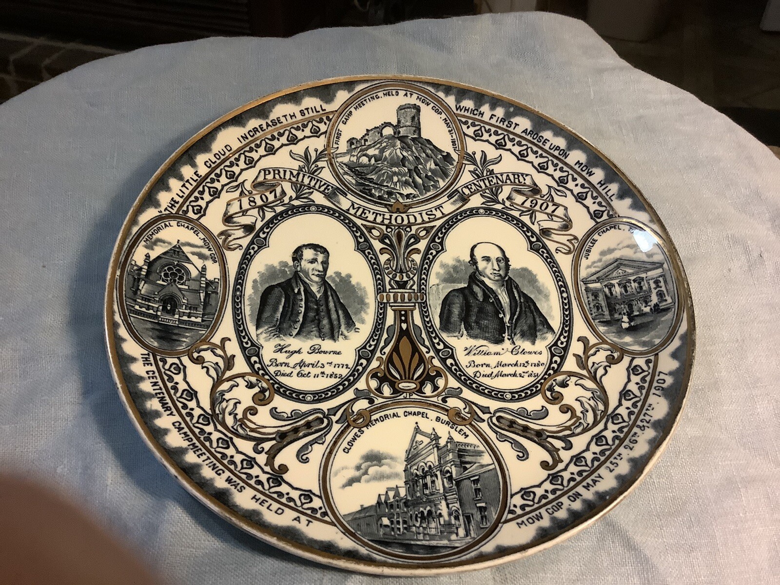 Vintage Primitive Methodist Centenary Plate 1907 Wood & Son Burslem | eBay