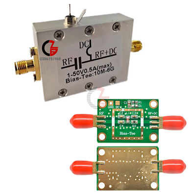 RF Biaser Bias Tee Blocker 10MHz-6GHz LNA Low Noise Ham Radio Amplifier ...