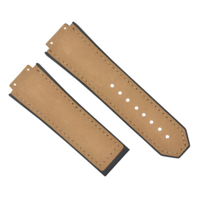 27MM SUEDE LEATHER BAND STRAP FOR HUBLOT BIG BANG CERAMIC FUSION L ...