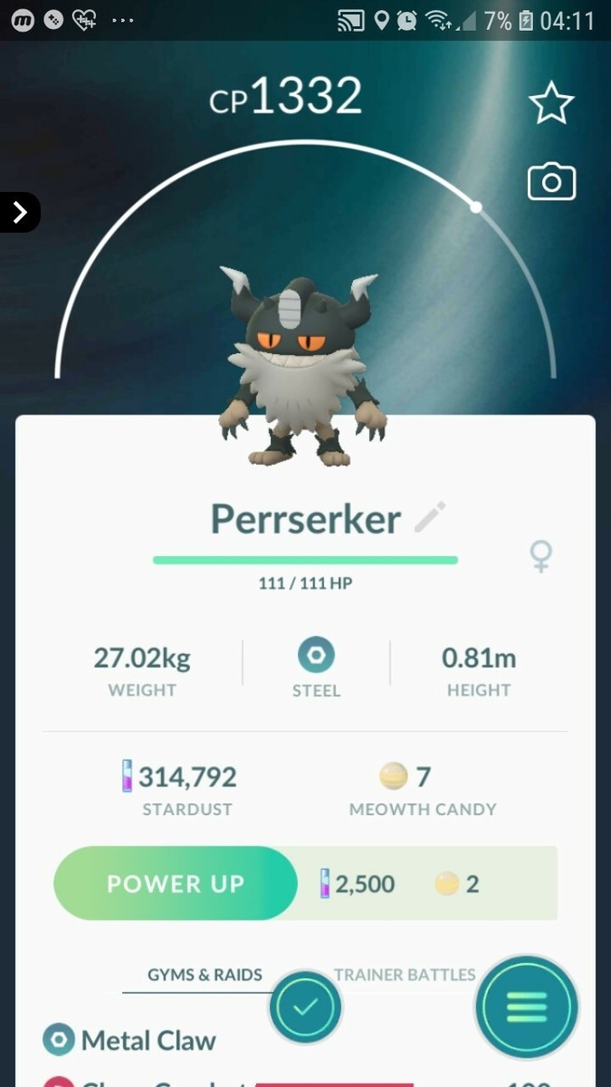 Meowth Evolution Chart