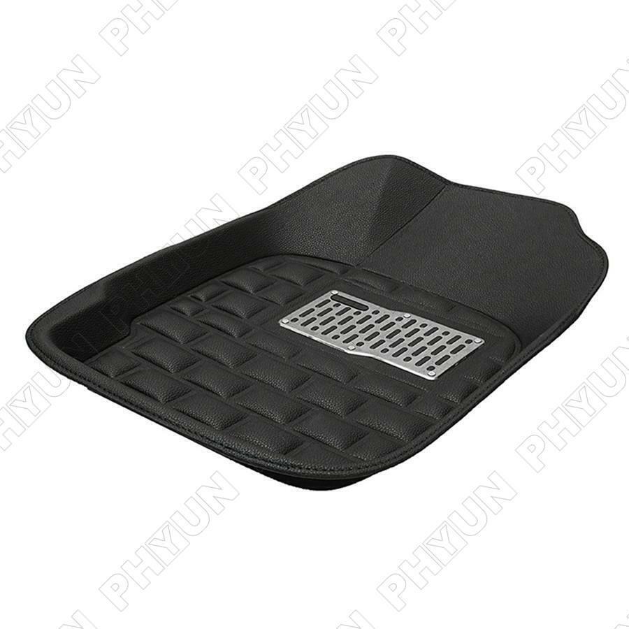 5pcs Black TPE Leather 5-Seats Car Floor Mat Auto Front+Rear Foot Pad ...