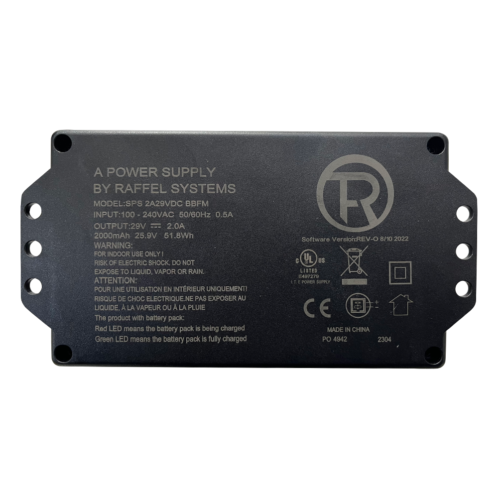 Raffel Systems 2000mAh-SPS 2A29VDC BBFM Rechargeable Battery Pack for ...