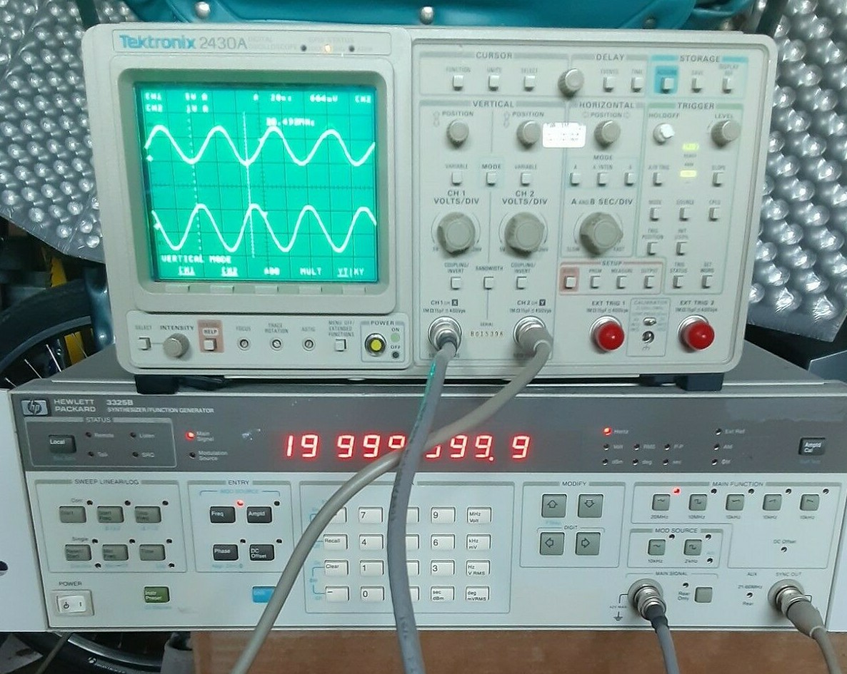 HP3325B 21MHz Synthesized Function Generator TESTED Sweep 1mV res ...