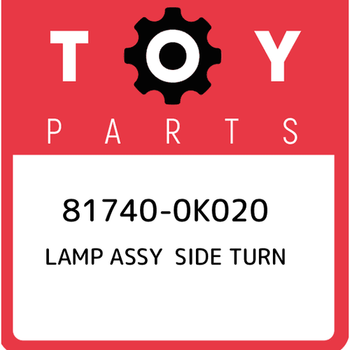 81740-0K020 Toyota Lamp assy side turn 817400K020, New Genuine OEM Part ...