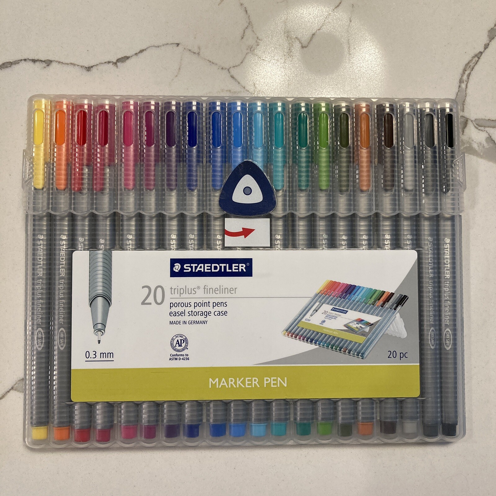 Staedtler Triplus Fineliner 20 Pack Porous Fine Point Marker Pens ...