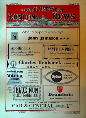 Illustrated London News February 1 1964 Yacht Christine RFK Peter ...