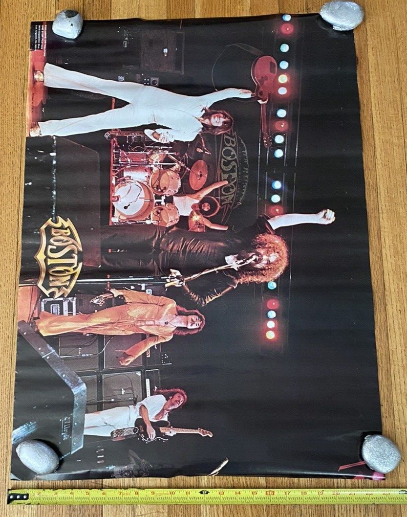 Rare Boston Live Stage 1977 Vintage Original Music Poster 35"X 23" #8 ...