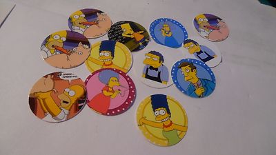Pre Cut One Inch Bottle Cap Images THE SIMPSONS Free Ship | eBay