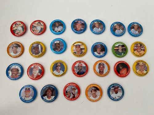 1984 Fun Foods MLB Baseball Vintage Buttons/Pins WINFIELD, SEAVER ...