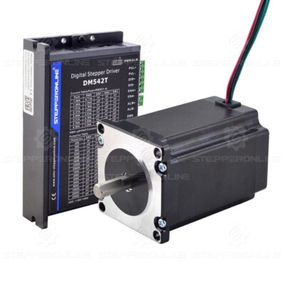 Nema 23 Stepper Motor 340oz.in 57x82mm 4A Φ8mm & Stepper Driver DM542T ...