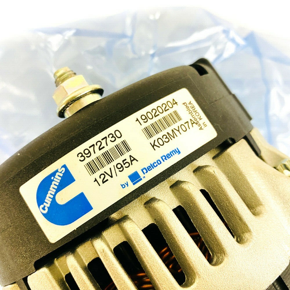 Cummins 3972730 Alternator 12V/95A 19020204 K24JL07A Delco Remy for ...