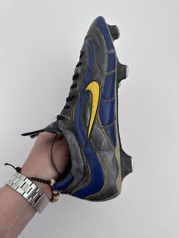 Nike Mercurial 1998 R9 Silver Blue Fenomeno Ronaldo Football Soccer ...