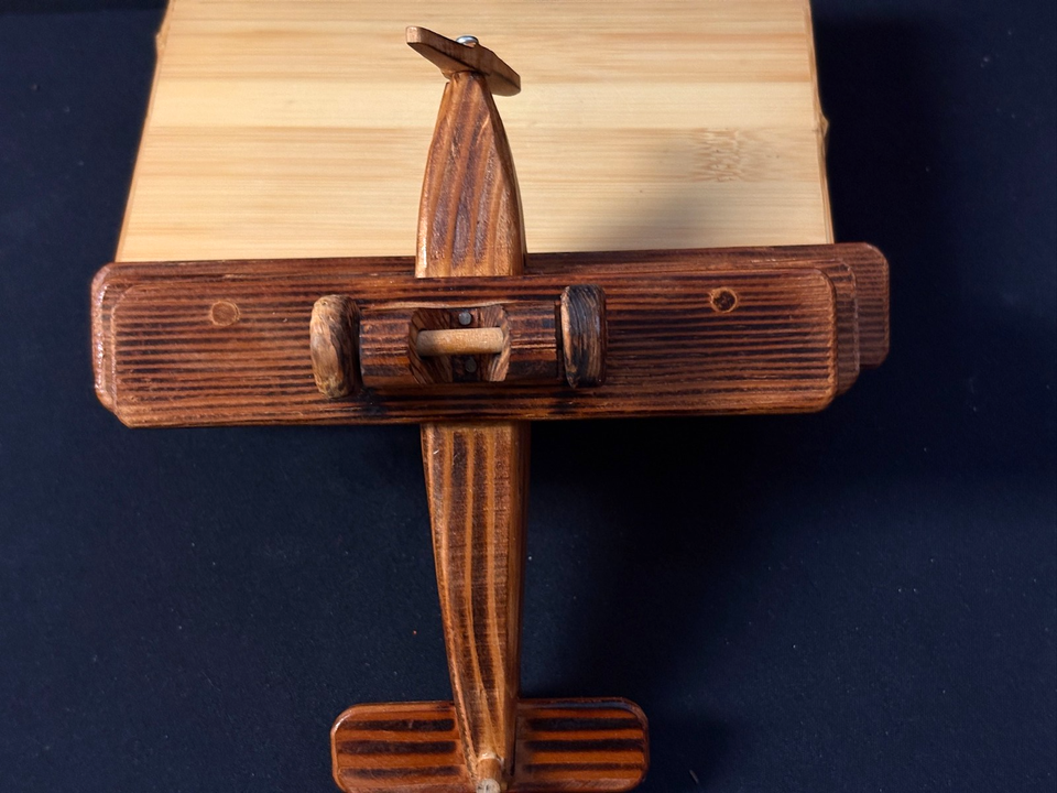 Collectible Handmade Wooden Bi-Plane Small Toy Plane 8" X 9" | eBay