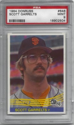 1984 DONRUSS #646 SCOTT GARRELTS (ROOKIE) SAN FRANCISCO GIANTS (RARE ...