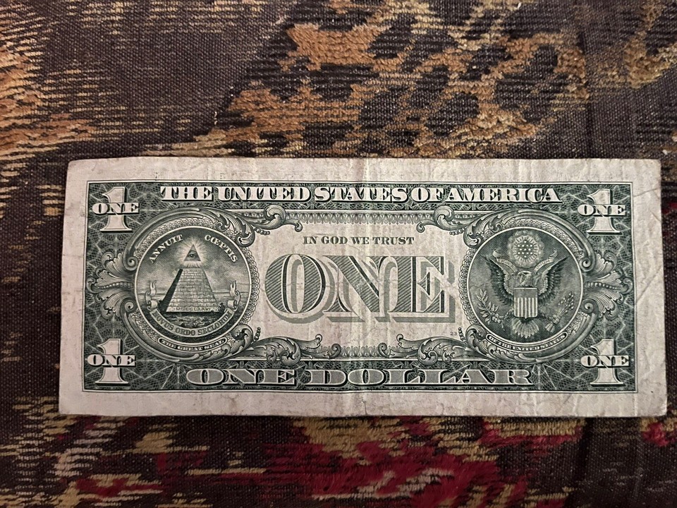 4 Of A Kind Fancy Serial Number $1 Note us One Dollar Paper Money ...