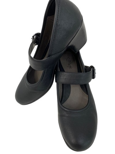 Eurosoft By Sofft Womens Black Mary Jane 2.5" Heels Size 11M EUC 8800 ...