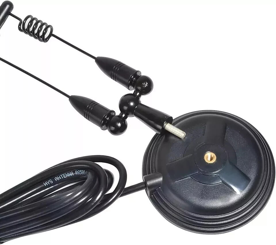 Dual Band Magnetic Mount Mobile Antenna 2m/70cm VHF UHF Heavy Duty Mag ...