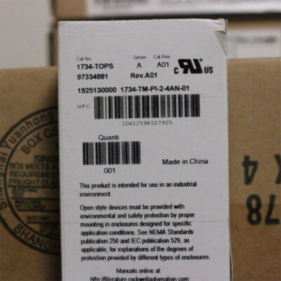 1734-TOPS Allen-Bradley Point I/O Spring Clamp 8 Terminal Base In Box ...