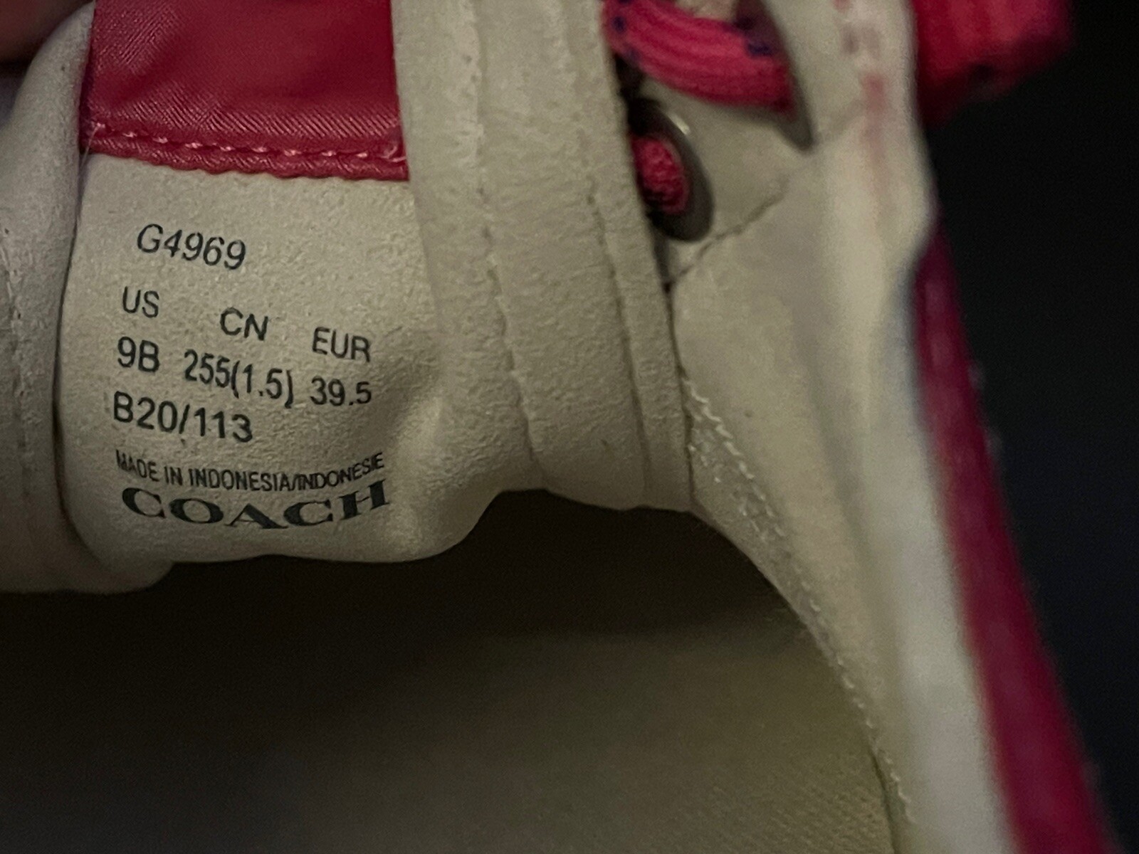 COACH CITY SOLE RUNNER LEATHER TENNIS SHOES G4969 Pur… - Gem