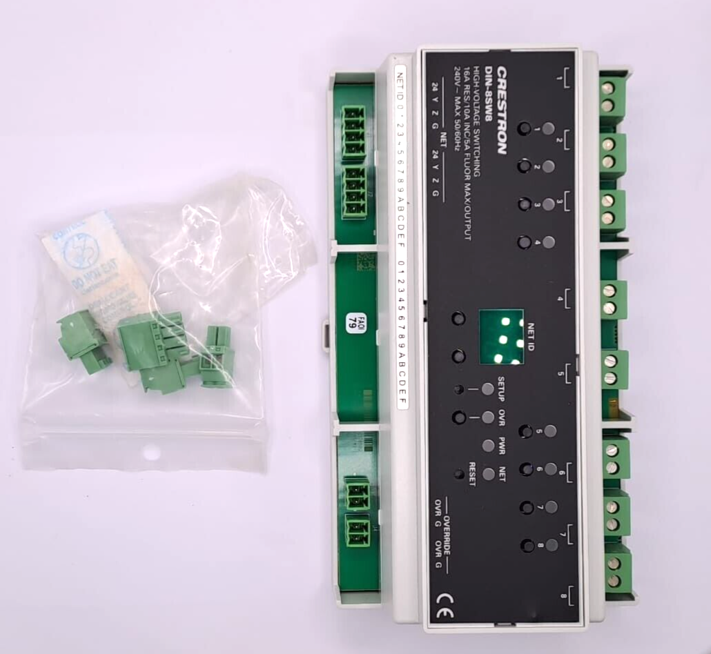 Crestron DIN-8SW8 DIN Rail High-Voltage Switch for sale online | eBay