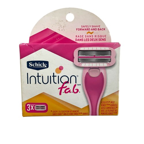 Schick Intuition Fab Razor Refill Pack 3X Cartridges Brand New Sealed ...