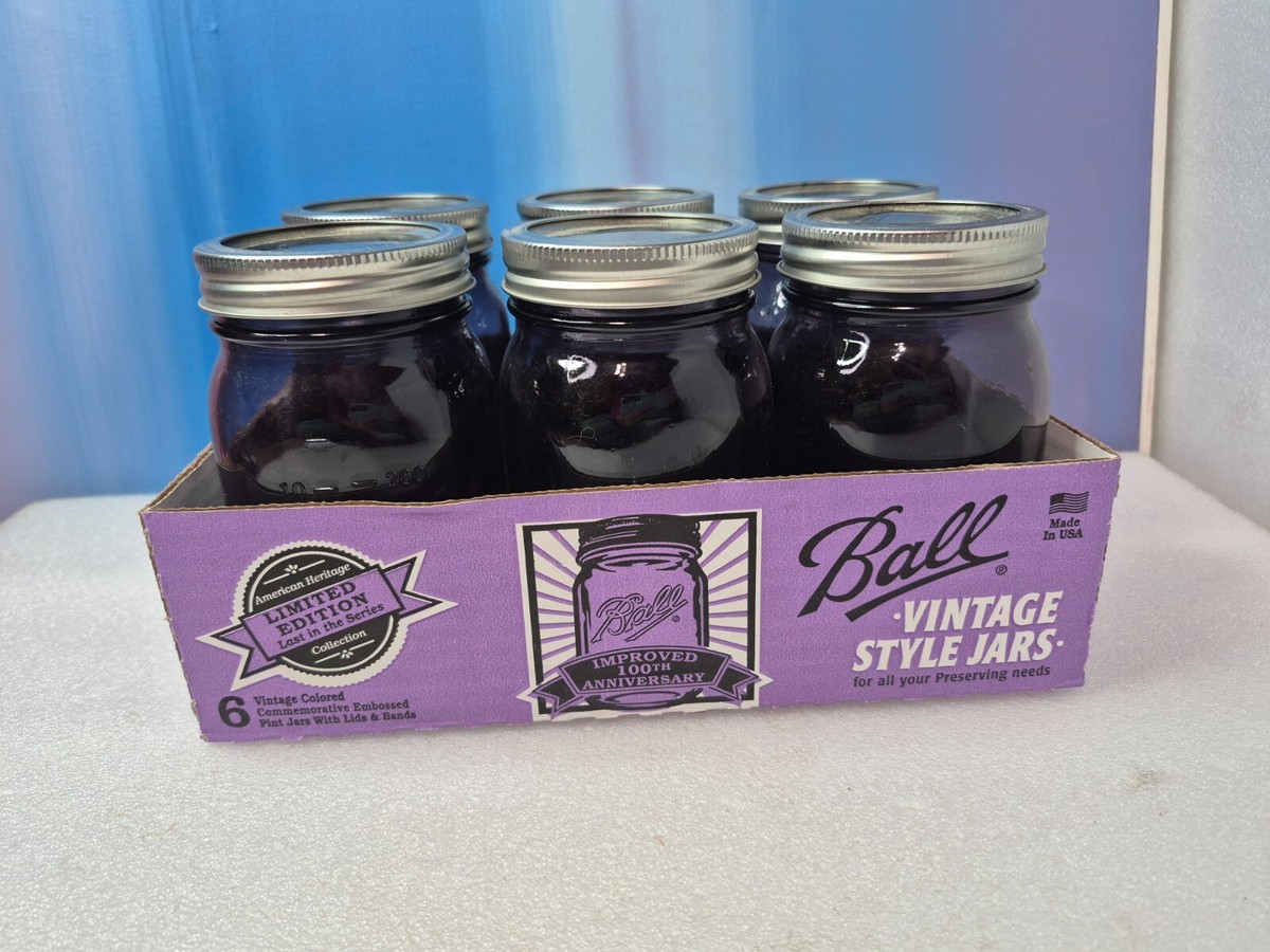 Purple Ball Canning Jar Light