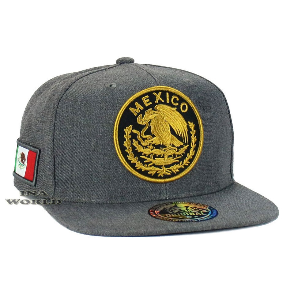 MEXICAN Hat MEXICO Federal Logo State Embroidery Snapback Flat Bill ...