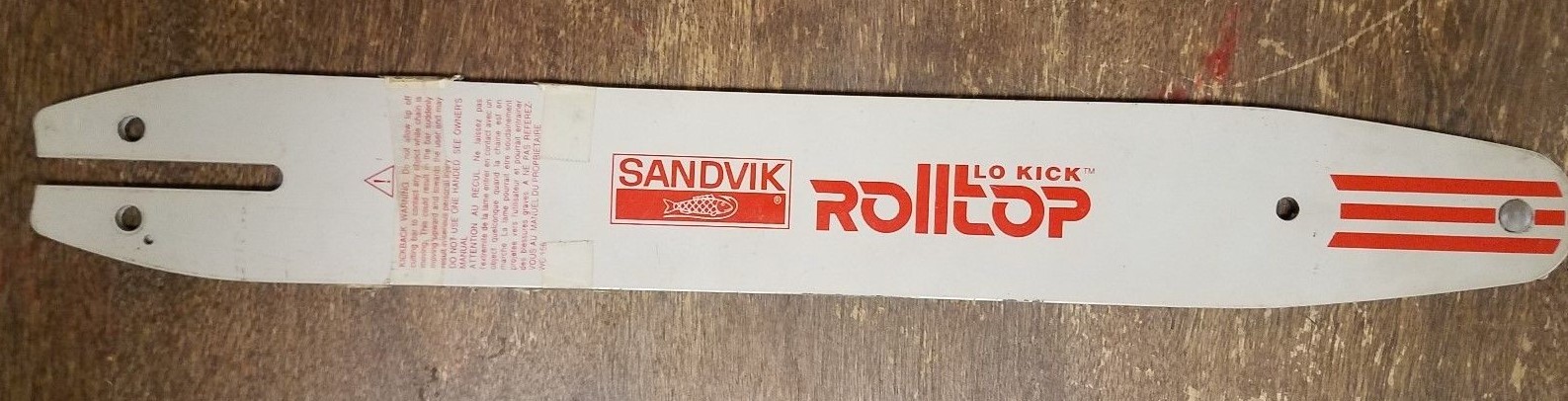Sandvik Lo Kick Rolltop Bar 14", 53 Drive Link, Chainsaw Bar | eBay
