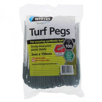 Turf Pegs 3mm x 150mm Landscapers Pack 100 Pack Whites Wires | eBay