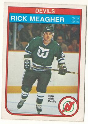 1982-83 O-PEE-CHEE # 144 RICK MEAGHER ROOKIE CARD - NEW JERSEY DEVILS ...
