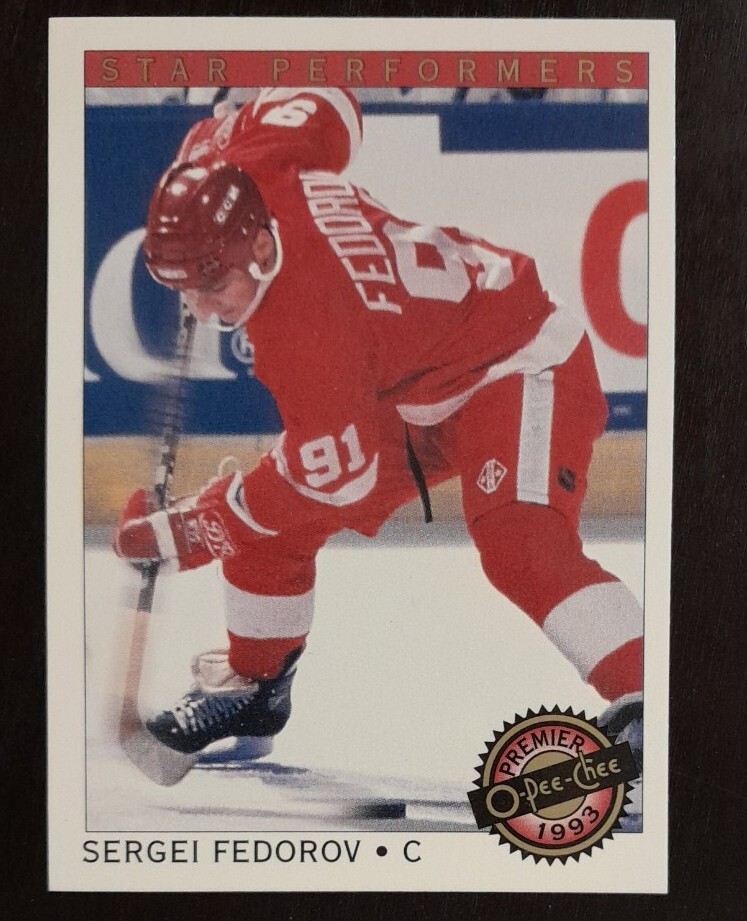 1993 O-Pee-Chee Premier Sergi Fedorov #20 Hockey Card | eBay