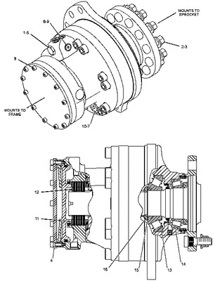 FINAL DRIVE MOTOR / BRAND NEW / Caterpillar 247 / 257 / 247B / 257B | eBay