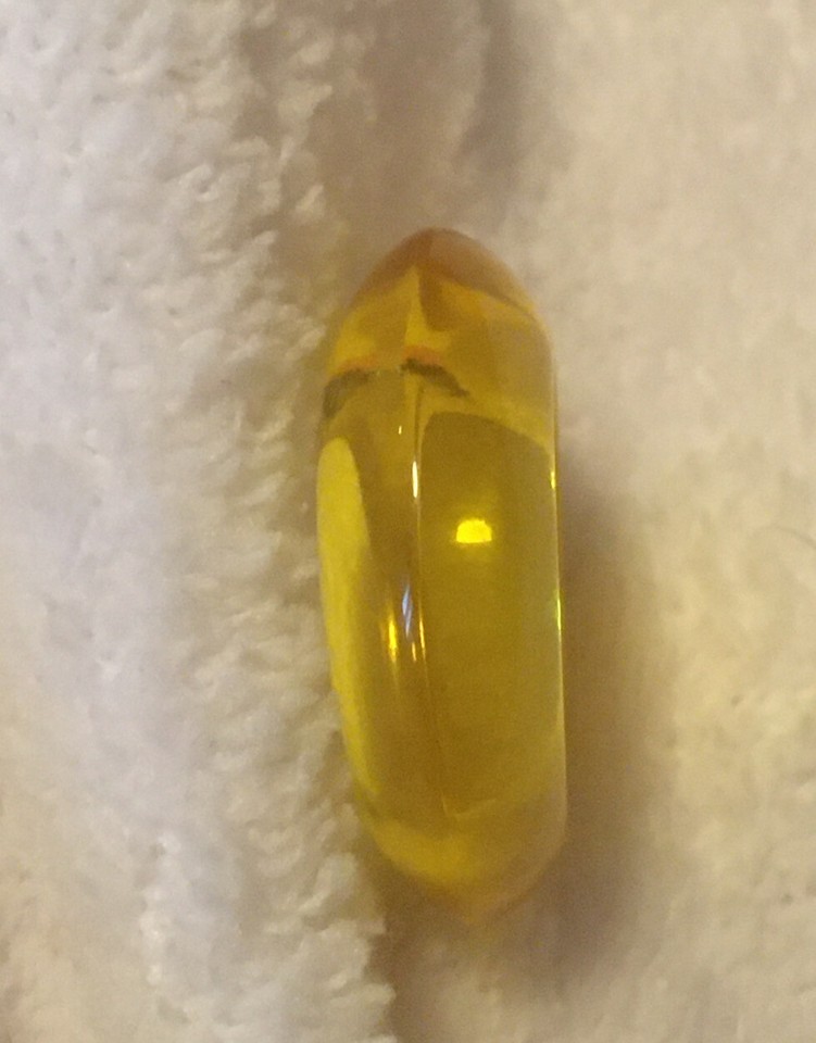 Lucite Translucent Yellow Hoop Ring Size 8.5 | eBay