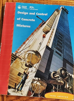 PCA Design and Control of Concrete Mixtures 14th Edition Y | eBay