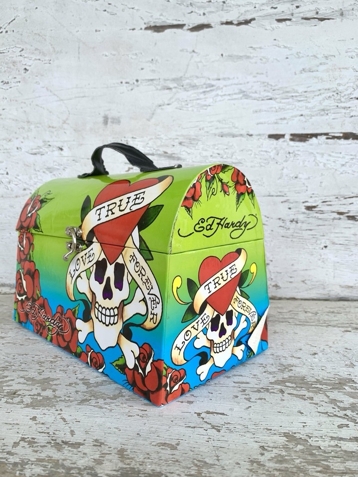 Ed Hardy X Lisa Frank “True Love Forever” Tattoo Storage Box | eBay