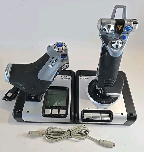 Saitek X52 Pro Flight System Controller HOTAS Throttle & Yoke Tested ...