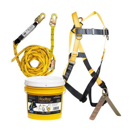 Guardian 00815 Rooftop Safety Kit - 50 ft Vertical Lifeline Assembly ...