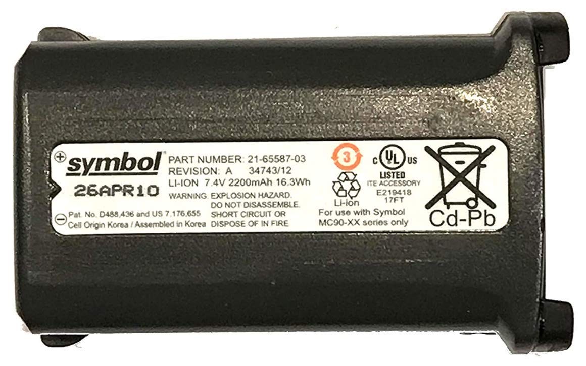 MC9090 Battery 2600mAh 7.4v MC9060 MC9090 G MC9190 MC92N0 Barcode ...