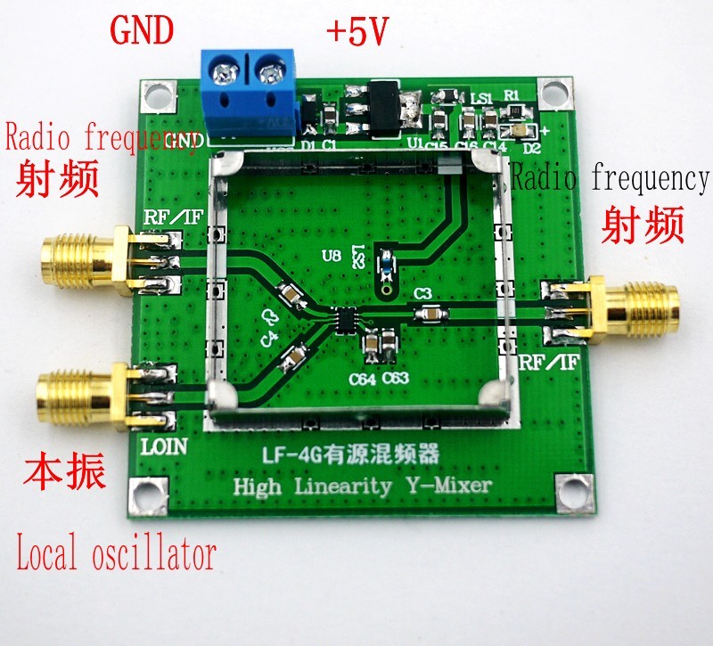 ADL5350 Module Low frequency 10M-4GHz high linearity Mixer RF / IF / LO ...