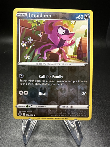 Impidimp - Reverse Holo - 92/172 Brilliant Stars - Pokémon TCG | eBay