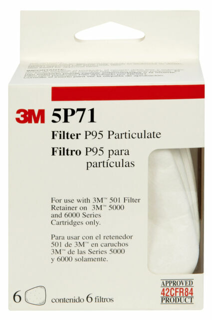 3M P95 Paint Spray and Pesticide Respirator Mask Replacement Filter ...