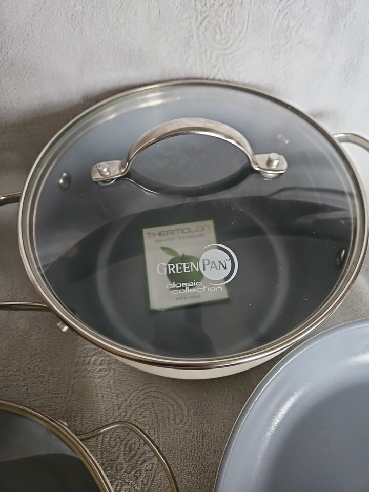 Green Pan Classic Collection White 9 Piece Cookware Set | eBay