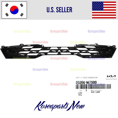 FRONT Bumper Upper GRILLE Black ⭐GENUINE⭐ 86350M7500 fits Kia Forte ...